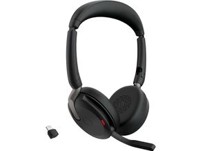 5706991029109 - Evolve2 65 Flex Link380c UC Computer On Ear Headset Bluetooth® Stereo Schwarz Noise Cancelling Headset Mikrofon-Stummschaltung Lautstärkeregelung