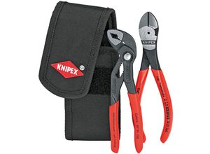 4003773075851 - Mini-Zangenset In Werkzeuggürteltasche 2-teilig 002072V02 mit Gürtelclip - Knipex