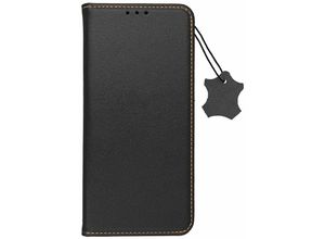 4255698258721 - Cofi 1453 - Smart Pro Echt Leder Hülle Tasche kompatibel mit Xiaomi Redmi Note 12s Schwarz