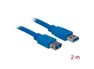 4043619825394 - USB-Kabel usb 32 Gen1 (usb 30   usb 31 Gen1) usb-a Stecker usb-a Buchse 200 m Blau vergo - Delock