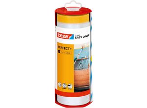 4063565092213 - tesa Easy Cover Perfect+ Dispenser XL - 2in1 Malerfolie mit Washi-Kreppband und Abroller - für saubere präzise Schnitte - mit Klingenabdeckung - 17