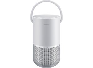 0017817801843 - BOSE Bluetooth-Lautsprecher Portable Home Speaker Bluetooth- u WLAN Lautsprecher Lautsprecher AirPlay 2 wasserabweisend kraftvoller 360-Klang Multiroom silberfarben Bluetooth