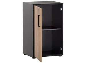 4027181119822 - Aktenschrank Aino 155719 schwarz 1 Fachboden 510 x 410 x 836 cm