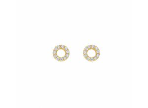 4065633624111 - Paar Ohrhänger ADELIA´S 1 333 Gold Ohrringe   Ohrstecker mit Zirkonia Ø 62 mm Gr Damen Gelbgold 333 goldfarben (gold) Damen Ohrhänger mit Zirkonia Goldschmuck für