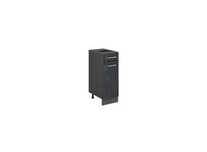 4066731404803 - Livinity Schubunterschrank R-Line Schwarz Beton Anthrazit 30 cm ohne Arbeitsplatte