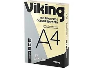 8717868045815 - Viking DIN A4 Farbiges Papier Pastellgelb 80 g m2 Glatt 500 Blatt