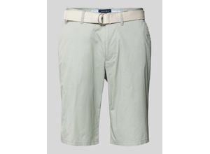 4067557908407 - Slim Fit Chino-Shorts mit Gürtel