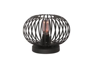 8718444959724 - Tischlampe Aglio Ø 25 cm schwarz Metall