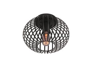 8718444959700 - Deckenlampe Aglio Ø 25 cm schwarz Metall