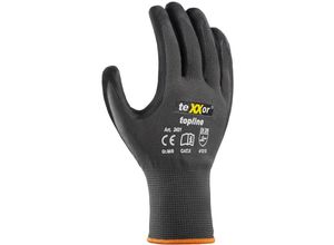 4031301031888 - teXXor® Nylon-Strickhandschuhe NITRIL BESCHICHTET Grau Schwarz