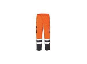 4031301045700 - Trizeratop - 4PROTECT® Warn-Wetterschutz-Bundhose baltimore leuchtorange navy 3491L GrL