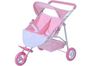 0810014815619 - Teamson Kids - Olivias Little World Doppel Twin Puppen Kinderwagen Puppenwagen Rosa OL-00012 - Rosa