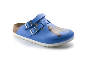 4052001215552 - Clog Kay Superlauf Birko-Flor Dog Blue schmal Größe 36 - Birkenstock