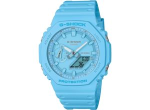 4549526370212 - Chronograph CASIO G-SHOCK Armbanduhren blau Damen Quarzuhren Quarzuhr Armbanduhr Damen Herren digital bis 20 bar wasserdicht