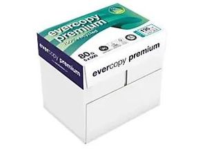 3288585190201 - Evercopy Premium DIN A4 Druckerpapier 80 g m2 Weiß 5 Pack à 500 Blatt