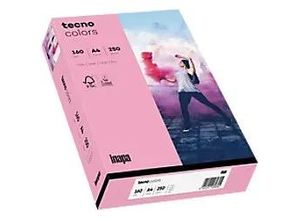 4011211078982 - Farbiges Kopierpapier tecno colors DIN A4 160 g m² rosa 1 Paket = 250 Blatt