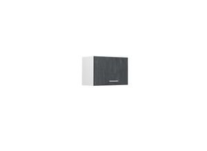 4066731403493 - Livinity Hängeschrank R-Line Schwarz Beton Weiß 60 cm flach