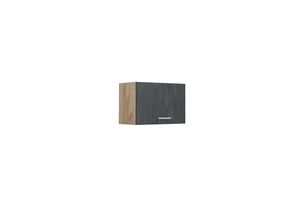 4066731404254 - Livinity Hängeschrank R-Line Schwarz Beton Eiche 60 cm flach