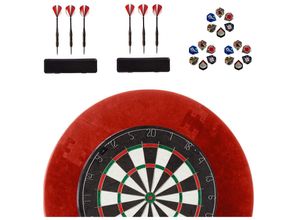 4009197091927 - Dartscheibe Sisal Set mit Umrandung 6 Steel-Dart-Pfeilen und 18 Flights