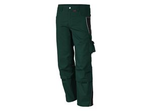 4046987047139 - Arbeitshose pro in grün schwarz Größe 58 - Bundhose mg 245 g - PROfessionals-Werkstatthose - grün schwarz - 58 - Qualitex