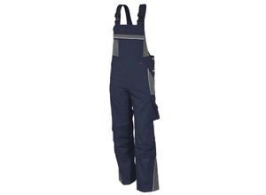 4046987032876 - Arbeitshose pro in marine grau Größe 70 - Latzhose mg 245 g - Blaumann für PROfessionals - marine grau - 70 - Qualitex