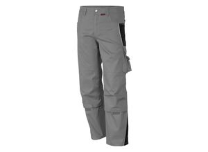 4046987033644 - Arbeitshose pro in grau schwarz Größe 28 - Bundhose mg 245 g - PROfessionals-Werkstatthose - grau schwarz - 28 - Qualitex