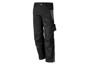 4046987028640 - Arbeitshose pro in schwarz grau Größe 102 - Bundhose mg 245 g - PROfessionals-Werkstatthose - schwarz grau - 102 - Qualitex