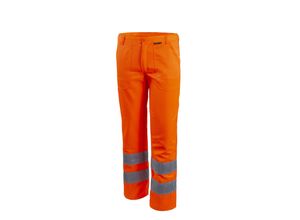 4046987050474 - Arbeitshose pro Warnschutz in warnorange Größe 26 - Bundhose - Warnschutz Werkstatthose - warnorange - 26 - Qualitex