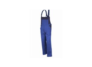 4046987062927 - Arbeitshose basic 2-farbig in kornblau marine Größe 68 - Latzhose bw 240 g - standard Blaumann - kornblau marine - 68 - Qualitex