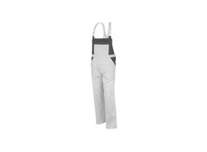 4046987063054 - Arbeitshose basic 2-farbig in weiss grau Größe 54 - Latzhose bw 240 g - standard Blaumann - weiss grau - 54 - Qualitex