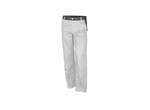 4046987062675 - Arbeitshose basic 2-farbig in weiss grau Größe 62 - Bundhose bw 240 g - standard Werkstatthose - weiss grau - 62 - Qualitex