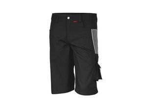 4046987029333 - ArbeitsshortsPRO in schwarz grau Größe 46 - kurze Arbeitshose mg 245 g - für PROfessionals - schwarz grau - 46 - Qualitex