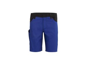 4046987057473 - ArbeitsshortsX-Serie in kornblau schwarz Größe 66 - kurze Arbeitshose - X-treme Strapazierfähikeit - kornblau schwarz - 66 - Qualitex