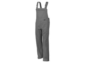 4046987066536 - QUALITEX HIGH QUALITY WORKWEAR Latzhose classic grau Damen 46 Herren 52