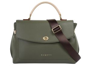 4250060359495 - Umhängetasche BUGATTI ELLA Damen Gr B H T 35cm x 22cm x 9cm onesize grün Kunstfaser unifarben Taschen