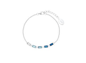 4056867027823 - Armband SOLIVER 2031408 Armbänder Gr Silber 925 (Sterlingsilber) bunt (silberfarben weiß blau weiß) Damen Armbänder Silber mit Zirkonia (synth)