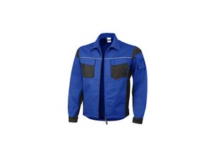 4046987029463 - Arbeitsjacke pro in kornblau schwarz Größe 56 - Bundjacke mg 245 g - PROfessionals-Werkstattjacke - kornblau schwarz - 56 - Qualitex