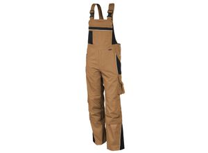 4046987027421 - Arbeitshose pro in khaki schwarz Größe 44 - Latzhose mg 245 g - Blaumann für PROfessionals - khaki schwarz - 44 - Qualitex