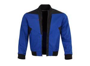 4046987059811 - Arbeitsjacke X-Serie in kornblau schwarz Größe 4XL - X-trem strapazierfähige Bundjacke - Werkstattjacke - kornblau schwarz - 4XL - Qualitex