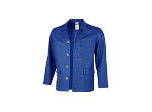 4046987021429 - Arbeitsjacke robust in kornblau Größe 48 - Langjacke bw 370 g - Schweisser-Werkstattjacke - kornblau - 48 - Qualitex