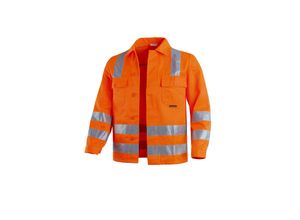 4046987050757 - Arbeitsjacke pro Warnschutz in warnorange Größe 50 - Bundjacke - Warnschutz Werkstattjacke - warnorange - 50 - Qualitex