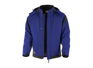 4046987041335 - Arbeitsjacke pro in kornblau schwarz Größe 5XL - wetterfeste Winterjacke - Softshelljacke - kornblau schwarz - 5XL - Qualitex