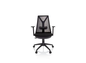 4064323002284 - Home Office Bürostuhl FALUN BASIC Stoff Netzstoff mit Armlehnen hjh OFFICE