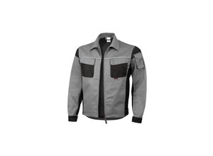 4046987031893 - Arbeitsjacke pro in grau schwarz Größe 64 - Bundjacke mg 245 g - PROfessionals-Werkstattjacke - grau schwarz - 64 - Qualitex