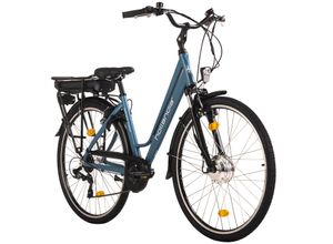 4250547533158 - Hollandia E-Citybike Damen 28 Optima Basic Blau 7 Gänge