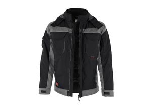 4046987041663 - Arbeitsjacke pro in schwarz grau Größe s - wetterfeste Winterjacke - Arbeitsjacke eisige Tage - schwarz grau - s - Qualitex