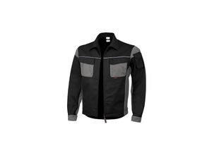 4046987029685 - Arbeitsjacke pro in schwarz grau Größe 48 - Bundjacke mg 245 g - PROfessionals-Werkstattjacke - schwarz grau - 48 - Qualitex