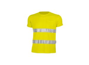 4046987025847 - Arbeitsshirt pro Warnschutz in warngelb Größe xxl - Warnschutz-Arbeitsshirt für PROfessionals - warngelb - xxl - Qualitex