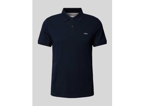 4099975718740 - Poloshirt mit Label-Stitching