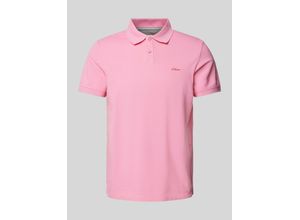 4099975718511 - Poloshirt mit Label-Stitching